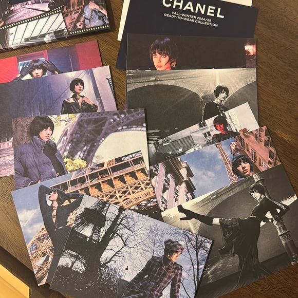 CHANEL | Office | Chanel New Set Of Postcards Art Margaret Qualley Fall ...
